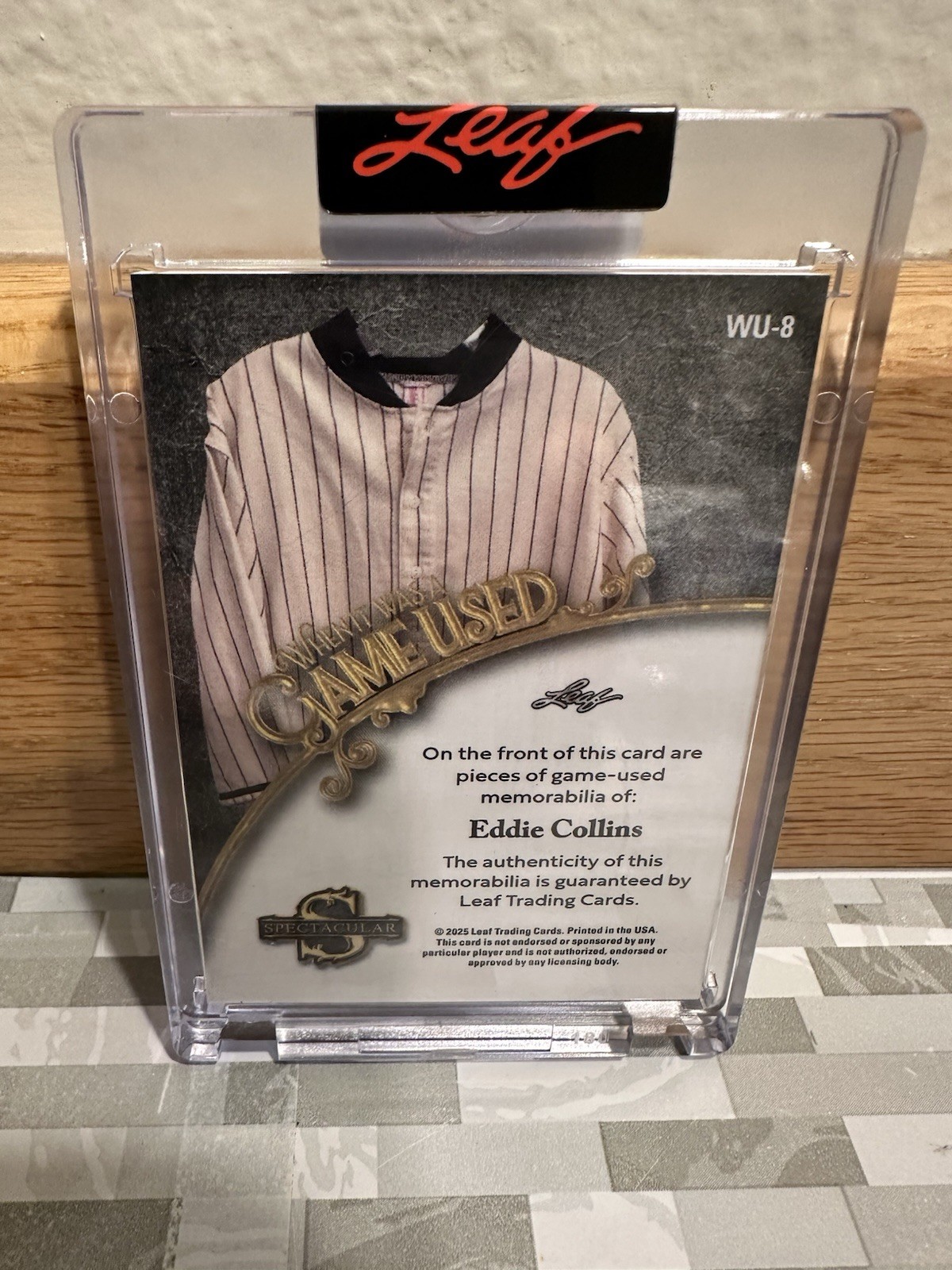 Eddie Collins 2025 Leaf Spectacular When It Was A Game Used Dual Bat ...