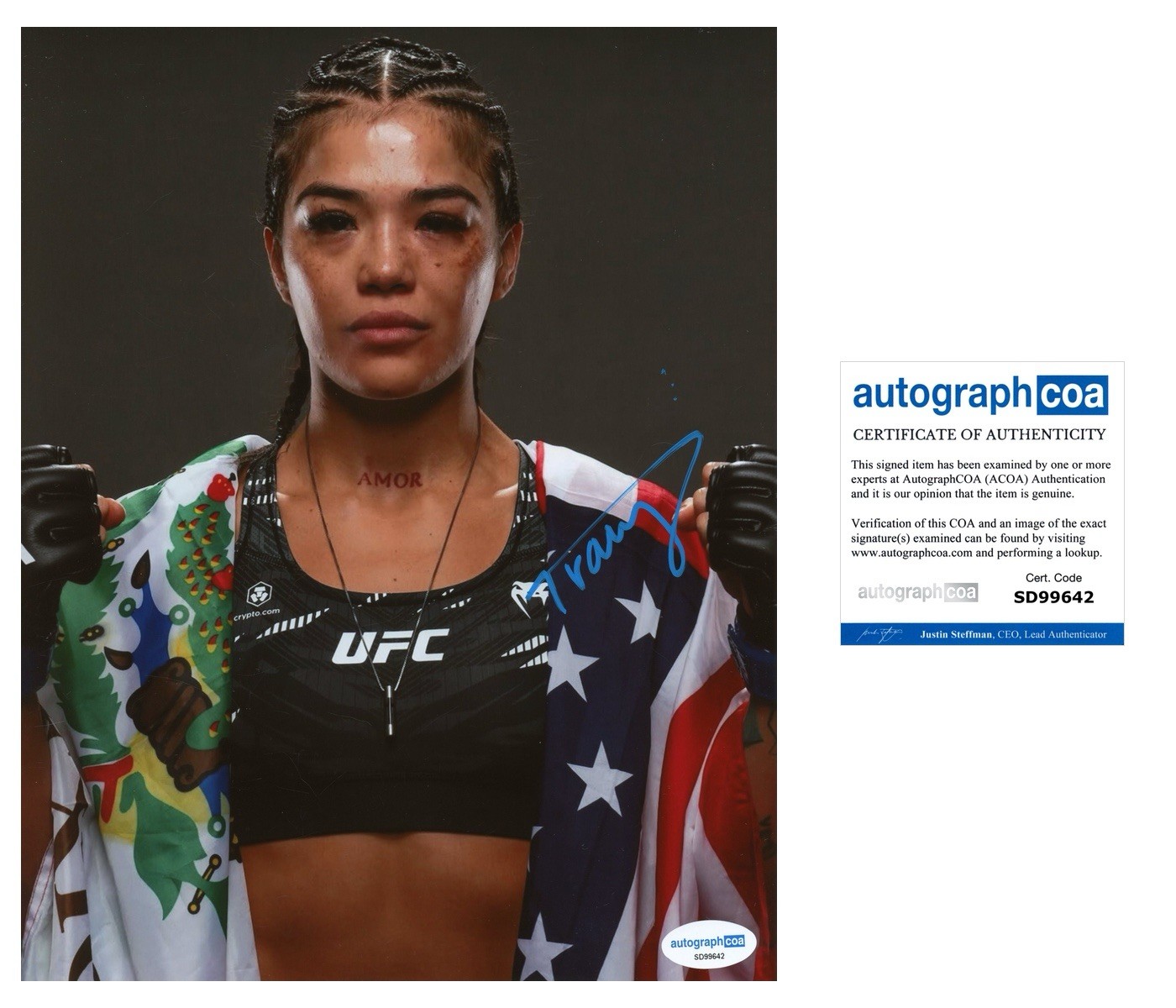 TRACY CORTEZ SIGNED 8X10 PHOTO. UFC. SEXY. MMA - ACOA COA | eBay