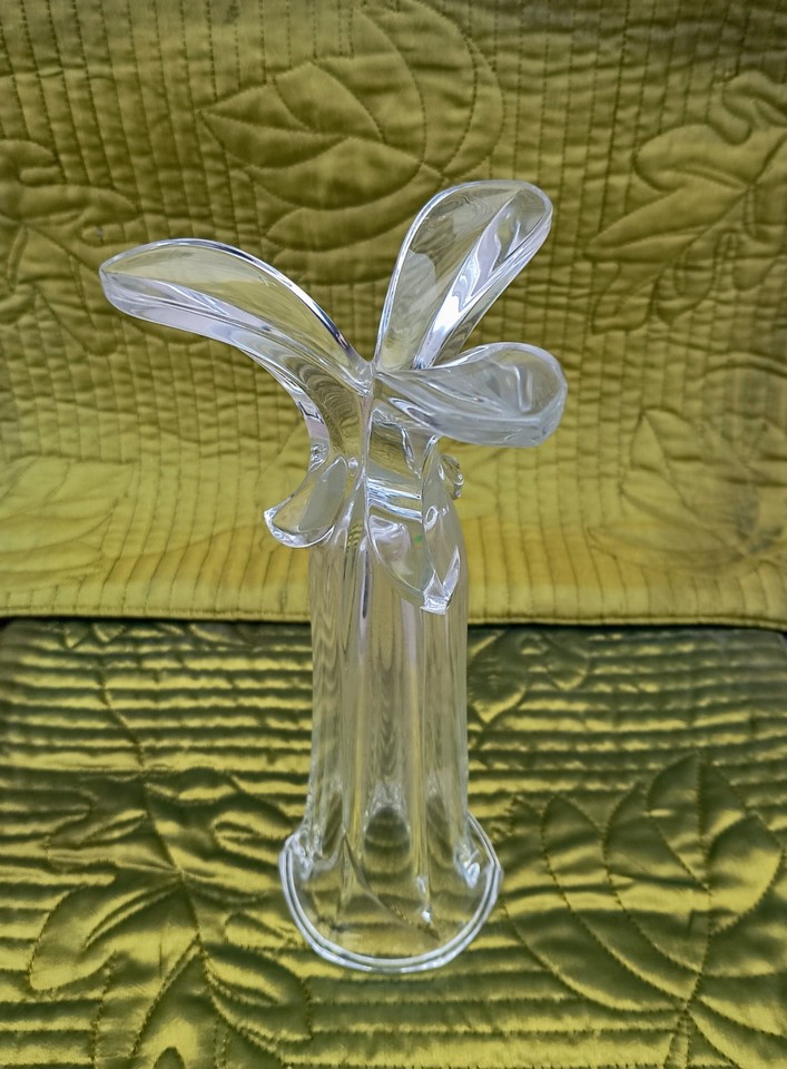 Small Clear Glass Art Deco style / Bohemian Pedal Base | eBay