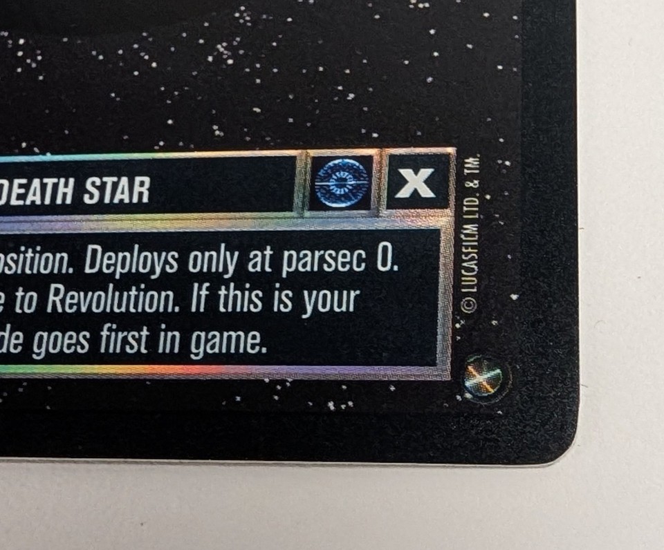 Star Wars CCG - Death Star System Location Reflections I - Foil ...