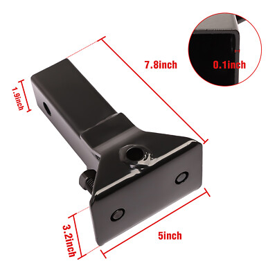 ELITEWILL Sleeve Hitch Adapter for 2" Receiver Black Heavy Steel | eBay