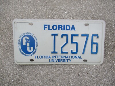 Florida International University license plate # I 2576 | eBay