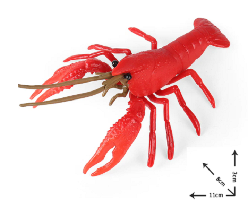 11cm Red Cray Fish PVC Toy Prawn Ocean Sea Animal Figure Doll Kids Gift ...