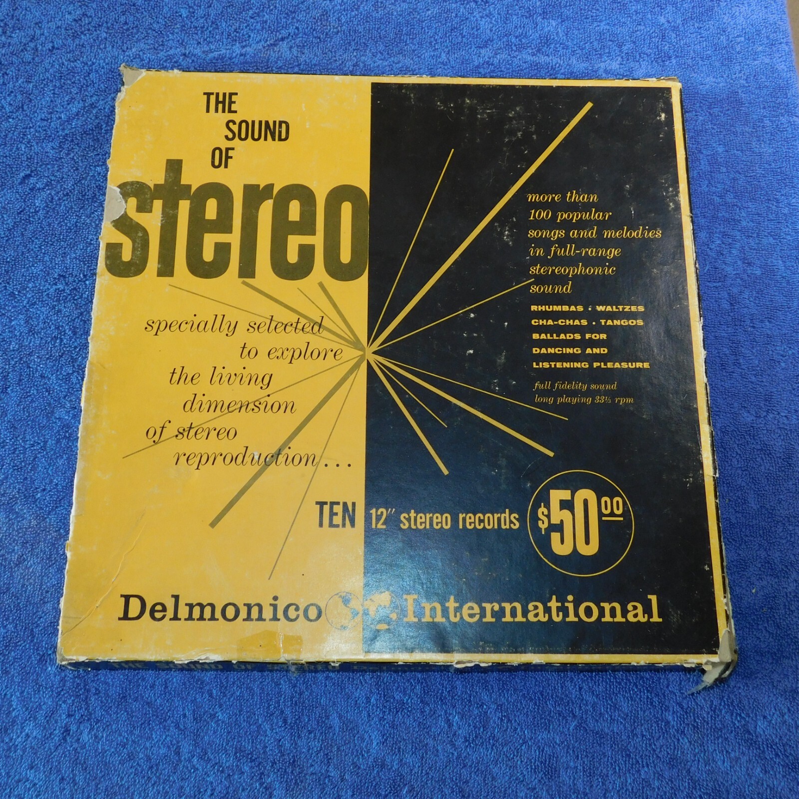 Vtg Delmonico International THE SOUND OF STEREO 1959 Vinyl Album LP Box ...