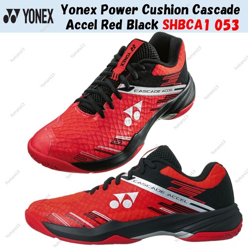 Yonex Power Cushion Cascade Accel Red Black SHBCA1 053 Men's Size | eBay UK