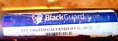 BlackGuard 1" PVC-Coated Rigid Galvanized Conduit, Grey 1"x 10ft, PVC ...