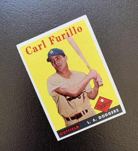 1958 TOPPS Carl Furillo #417 Los Angeles Dodgers Baseball Card | eBay