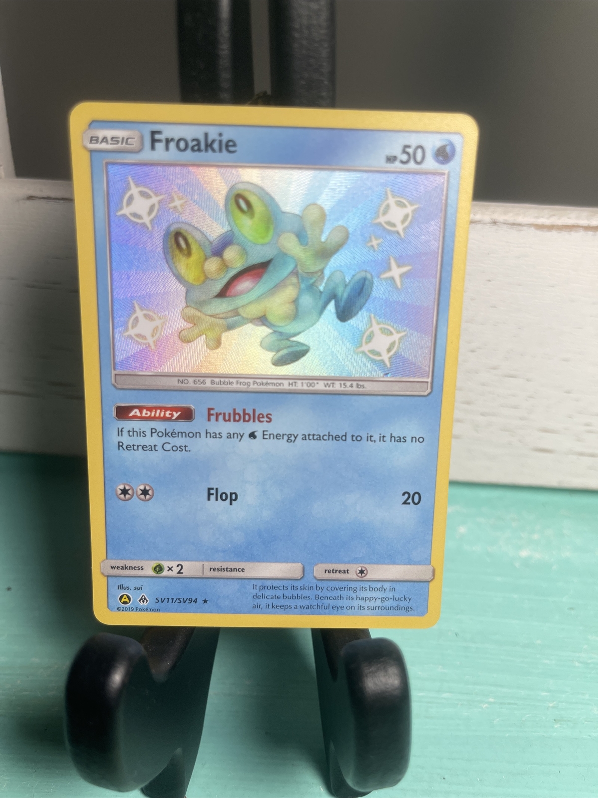 POKEMON TCG CARD Froakie SV11/SV94 Hidden Fates Shiny Vault 2019 Shiny ...