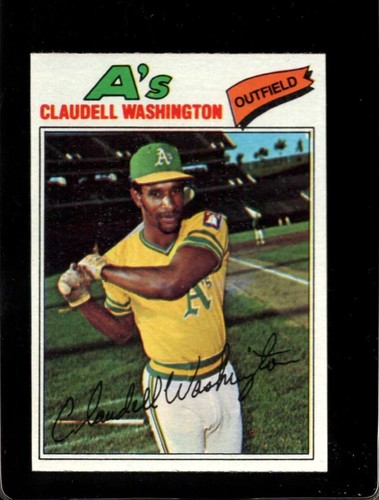 1977 Topps #405 Claudell Washington NM Near Mint Athletics | eBay