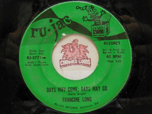 Francine Long, Utopian Concept – Days May Come; Days May Go, 45 RPM VG ...