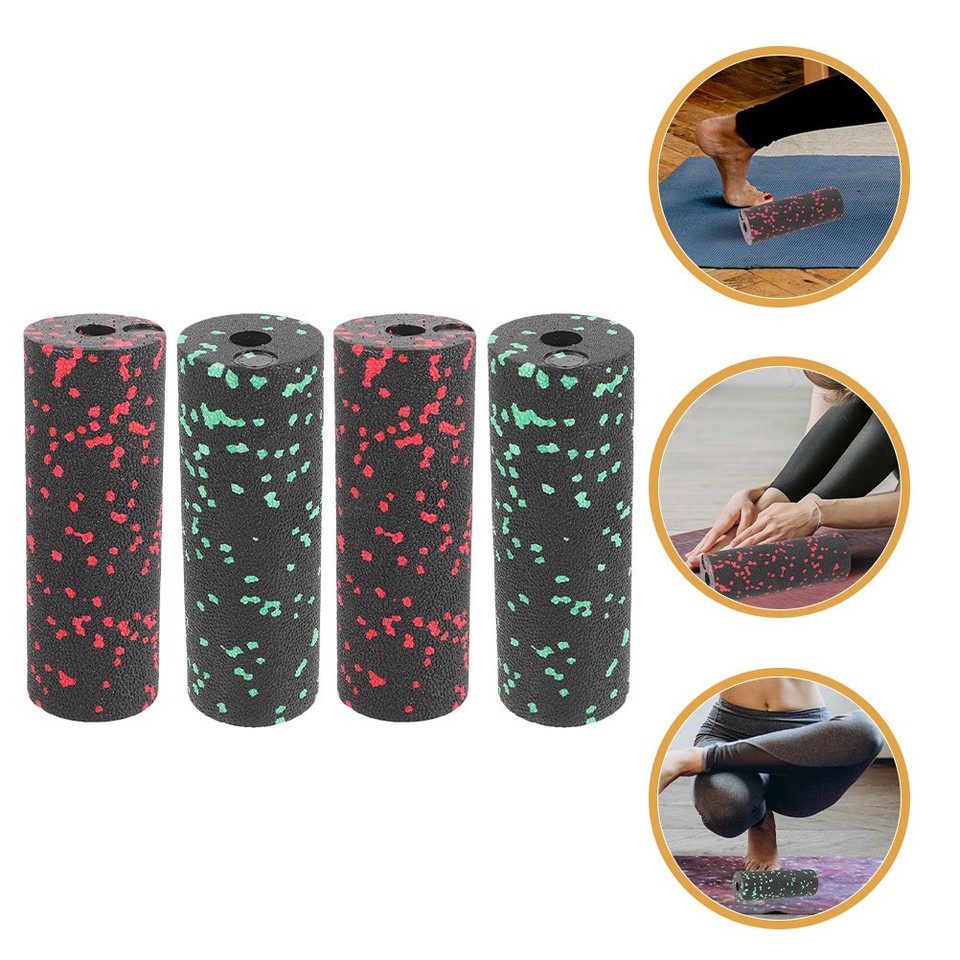 4pcs Yoga Massaging Roller Massaging Column Roller Multi-function Yoga ...
