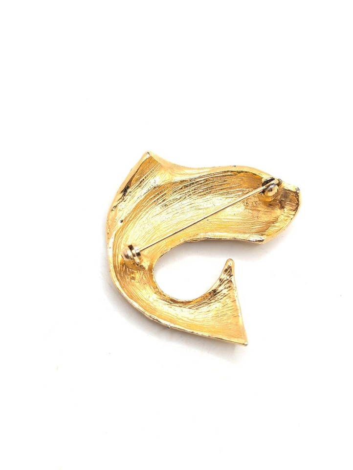 Vintage Gold Koi Fish Brooch Lapel Pin Scatter Costume Jewelry Beach ...