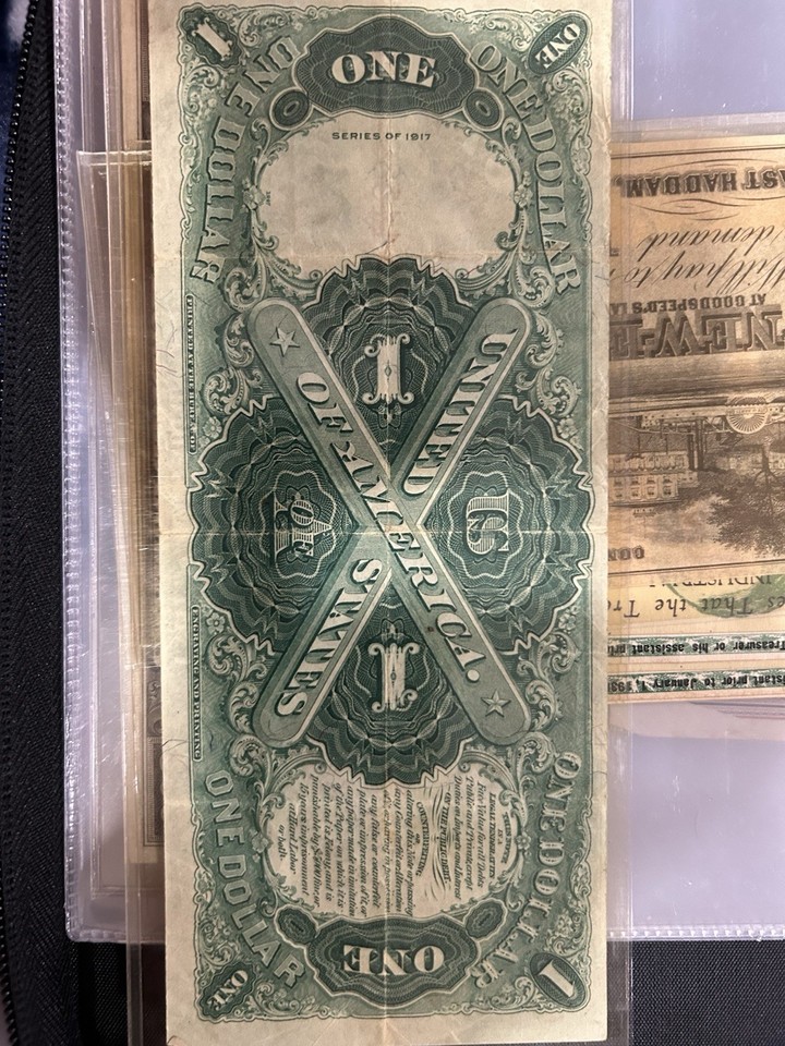 1917 United States $1 Large Size Red Seal Banknote Circulated | eBay