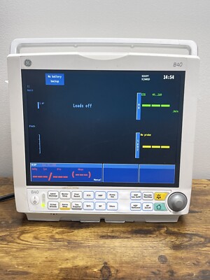 GE B40 Masimo Spo2, ECG, NIBP, Temp, 2x IBP, Printer - Patient Monitor ...