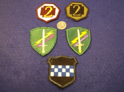 #31 of 53, 5x USA MILITARY PATCHES - 2nd MEDICAL BRIGADE, 1st SPECIAL ...