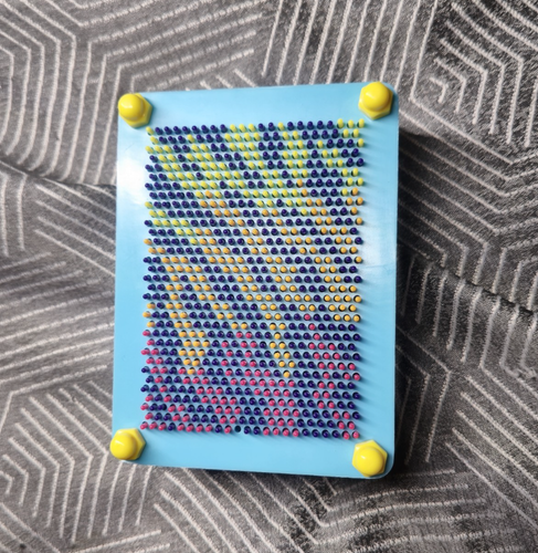 Hacaroa 3D Pin Art Colorful Sensory Sculpture Toy Impression Hand Mold ...