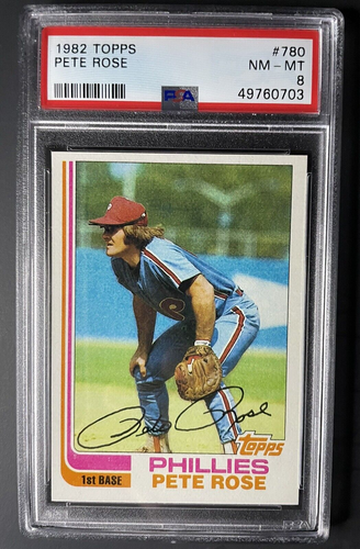 1982 Topps Pete Rose #780 Graded PSA 8 Philadelphia Phillies Cincinnati ...