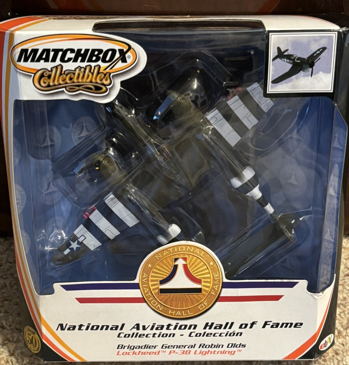 Matchbox Collectibles National Aviation Hall Of Fame Lockheed P-38 ...