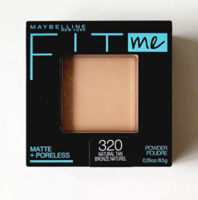 Maybelline FIT ME MATTE + PORELESS Powder Foundation ~ 320 NATURAL TAN ...