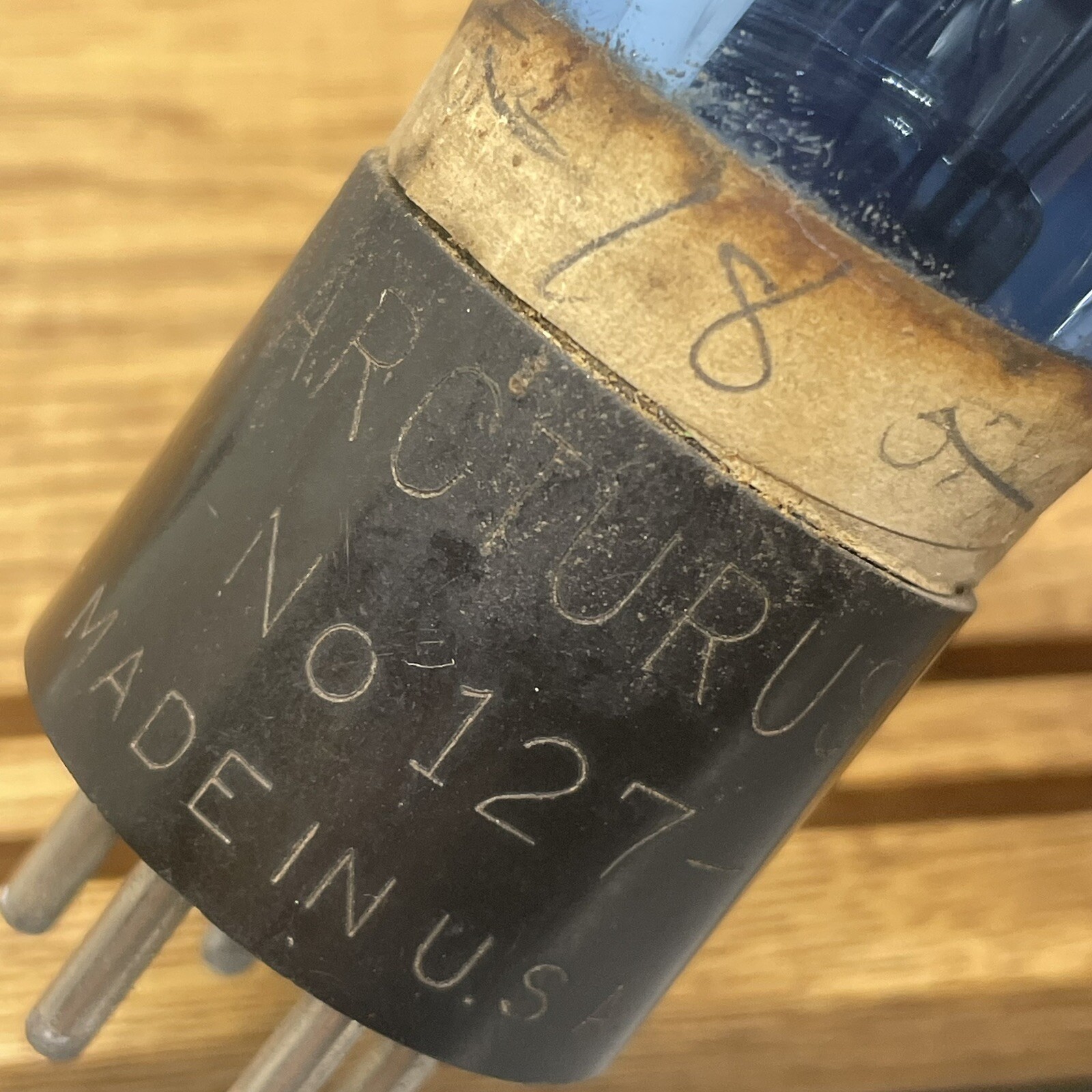 Vintage Arcturus Blue 5-Pin Type 127 Radio Tube no box strong blue balloon | eBay