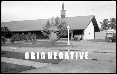 1940s Photo Neg Coco Solo U.S. Naval Base - Community Chapel - Panama ...