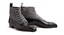 Men Leather And Suede Button Boots, Men Ankle Leather Button Boots For ...