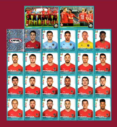 Austria Team - Panini UEFA Euro 2020 Preview | eBay