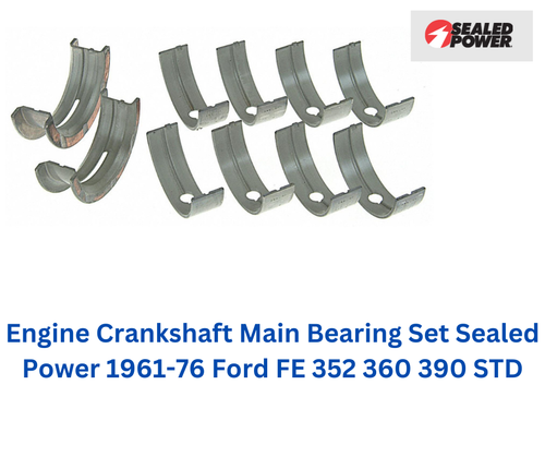 Engine Crankshaft Main Bearing Set Sealed Power 1961-76 Ford FE 352 360 ...