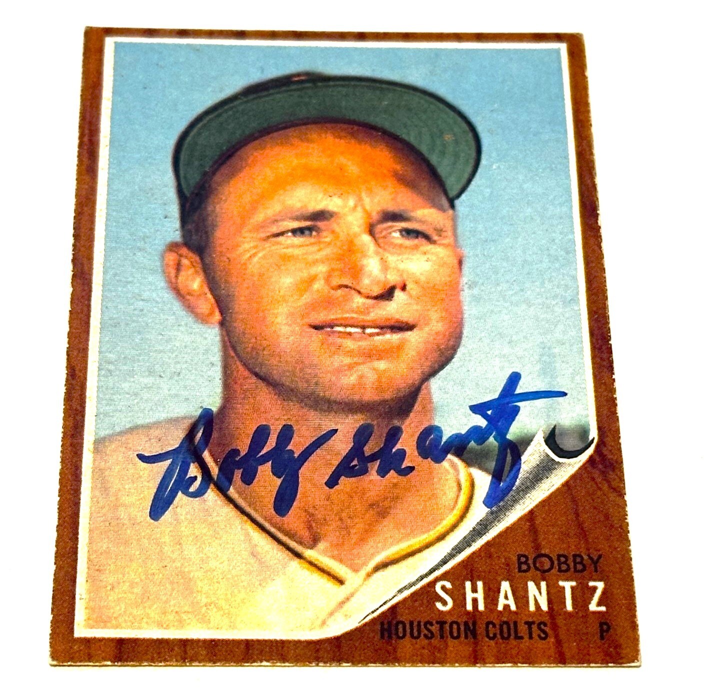 Autograph 1962 Topps #177 Bobby Shantz -Houston Colt .45s-World Series ...