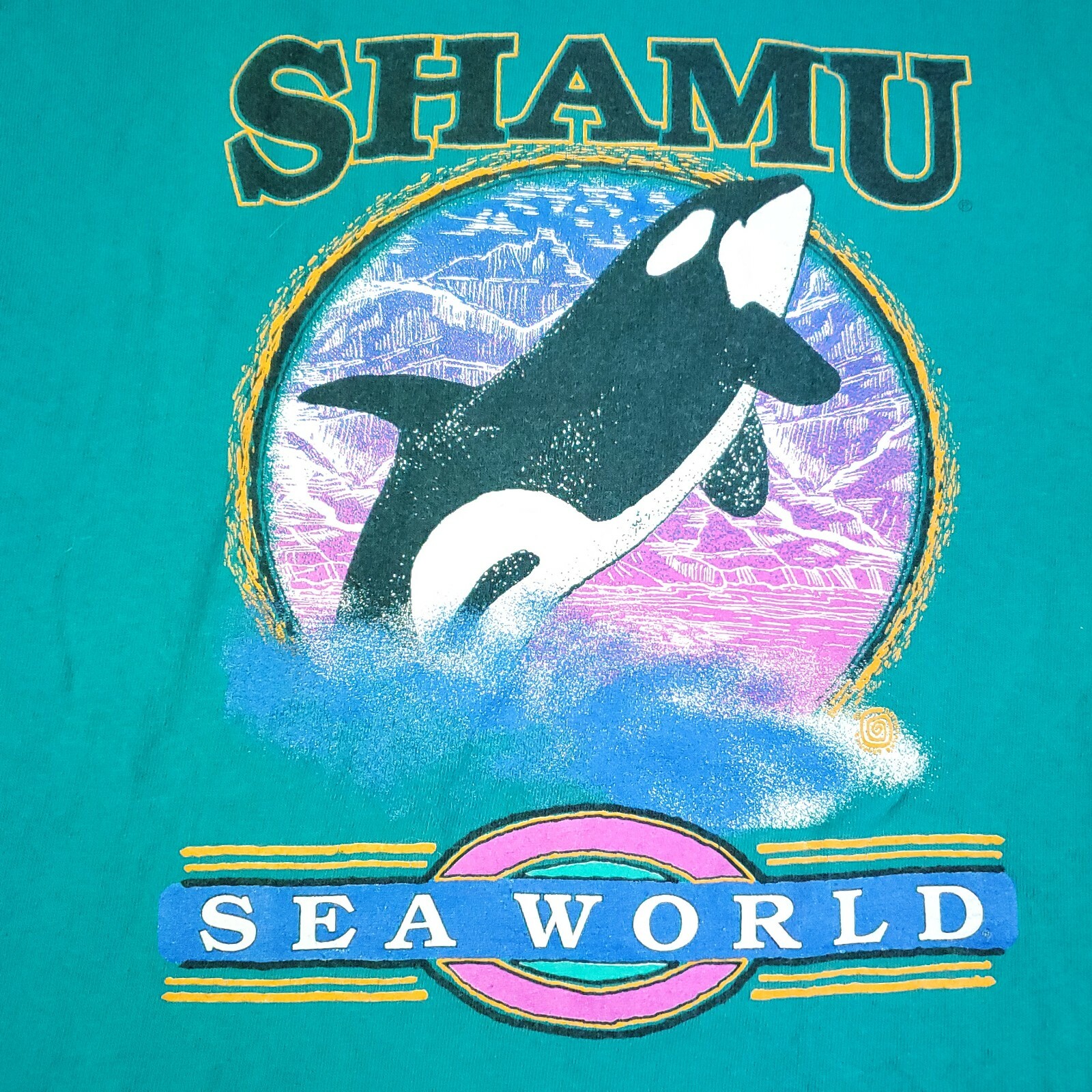 Sea World Shamu Killer Whale Boys 14-16 L Theme Park … - Gem
