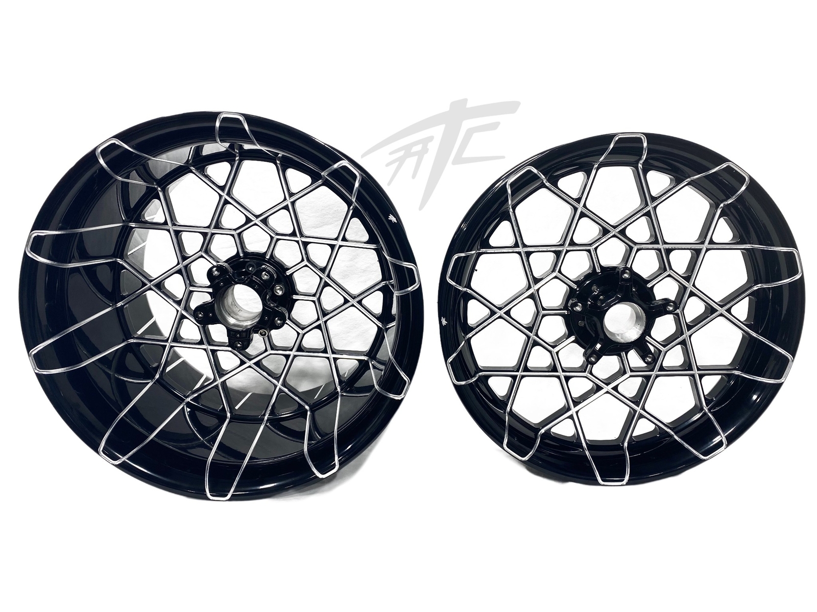STOCK SIZE BLACK CONTRAST CUT "RONA" WHEELS 06-07 SUZUKI GSXR 600 750 ...
