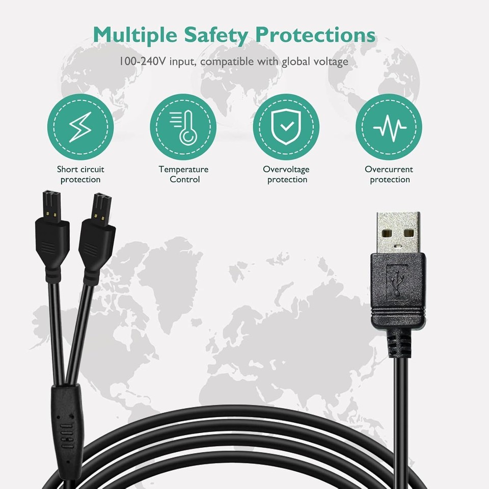 Petsafe Collar Charger Replacement Power Cable Compatible with 100/300 ...