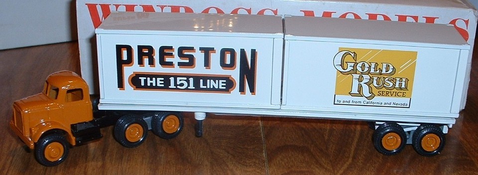 Preston The 151 Line Gold Rush Service Container Load '83 Winross Truck ...