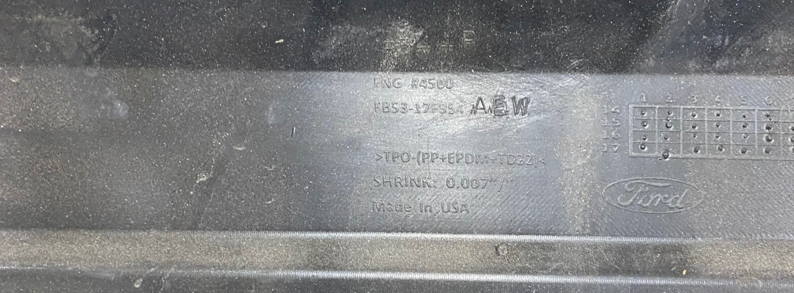 2016-2017 FORD EXPLORER REAR BUMPER COVER OEM FB53-17F954-AEW | eBay