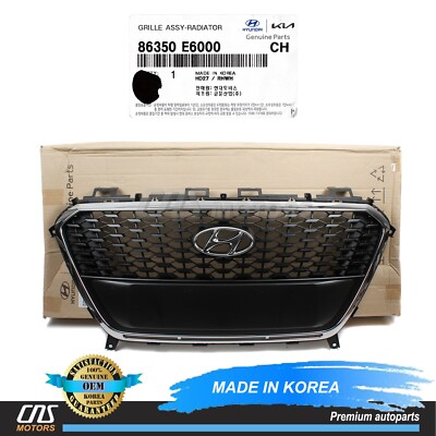 GENUINE Radiator Grille for 2016 2017 Hyundai Sonata HYBRID 86350-E6000 ...
