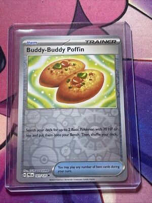 Buddy-Buddy Poffin Reverse Holo NM 101/131 SV: Prismatic Evolutions ...