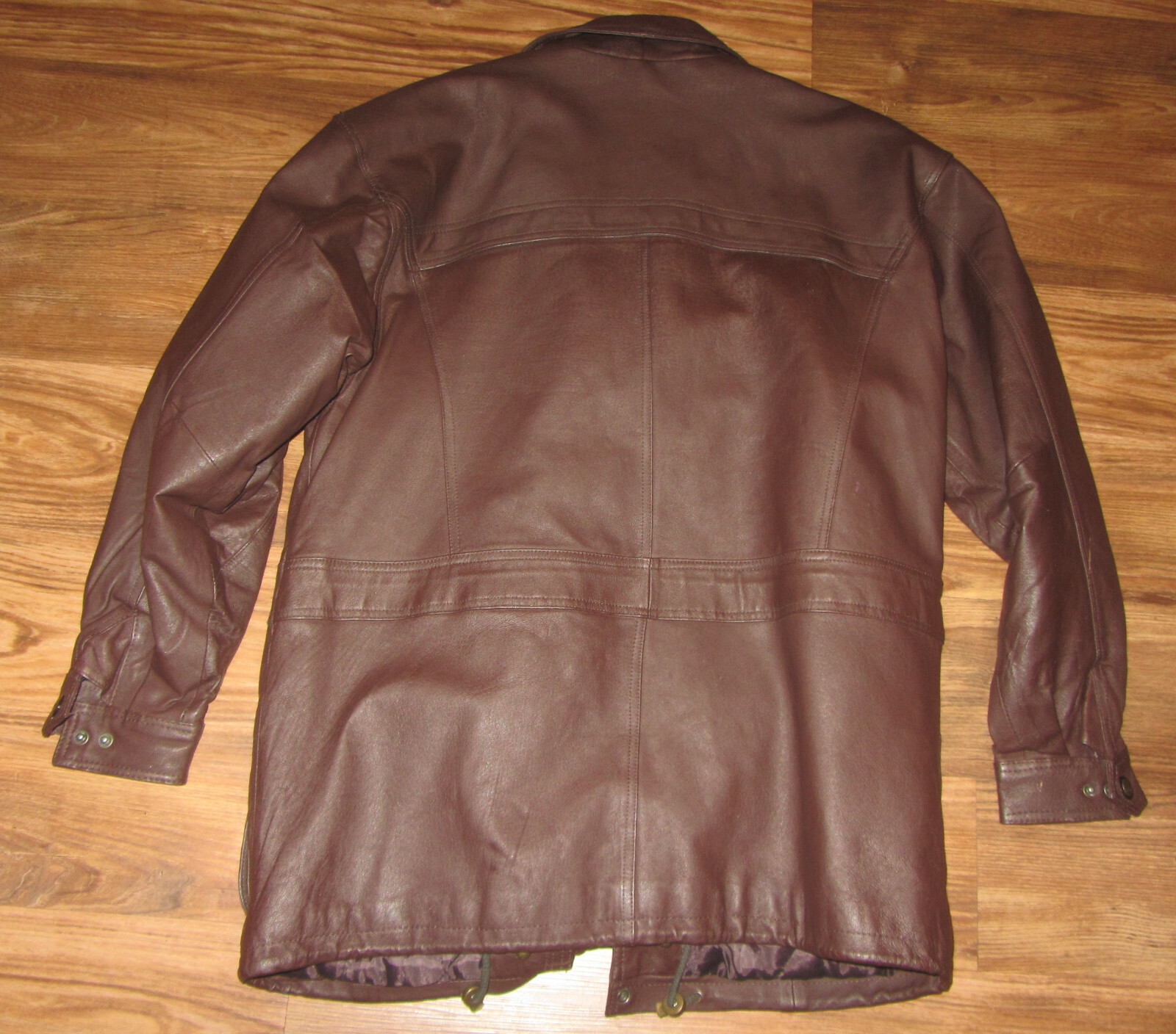 Wilda Mens Genuine Leather Jacket, Heavy, Brown, Full… - Gem