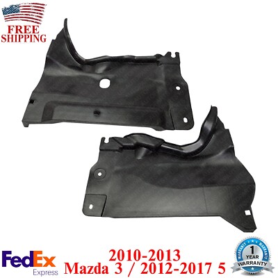Front Engine Splash Shields Under Cover LH+RH For 2010-2013 Mazda 3 / ...