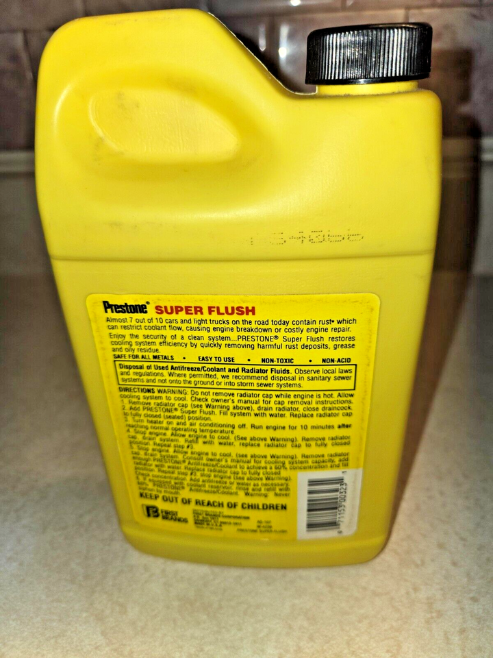 Prestone Super Flush - Heavy Duty Formula - 22 FL. Oz. "Removes ...