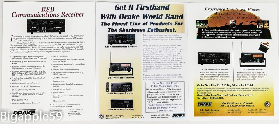 Drake R8B AM SW Ham Radio Shortwave Receiver ***WONDERFUL DX UNIT MADE ...