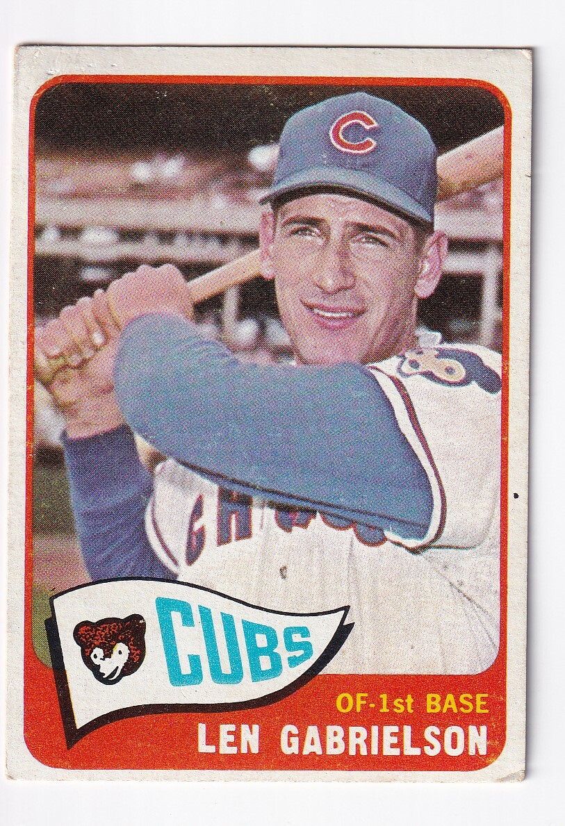 Len Gabrielson 1965 Topps ML Rookie Baseball Card # 14 Cubs | eBay