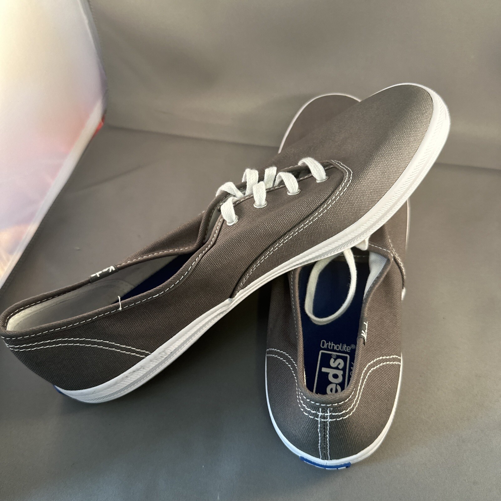 Women's Keds Model WF35186 Gray Canvas Shoes Size 11 Casual Comfort | eBay