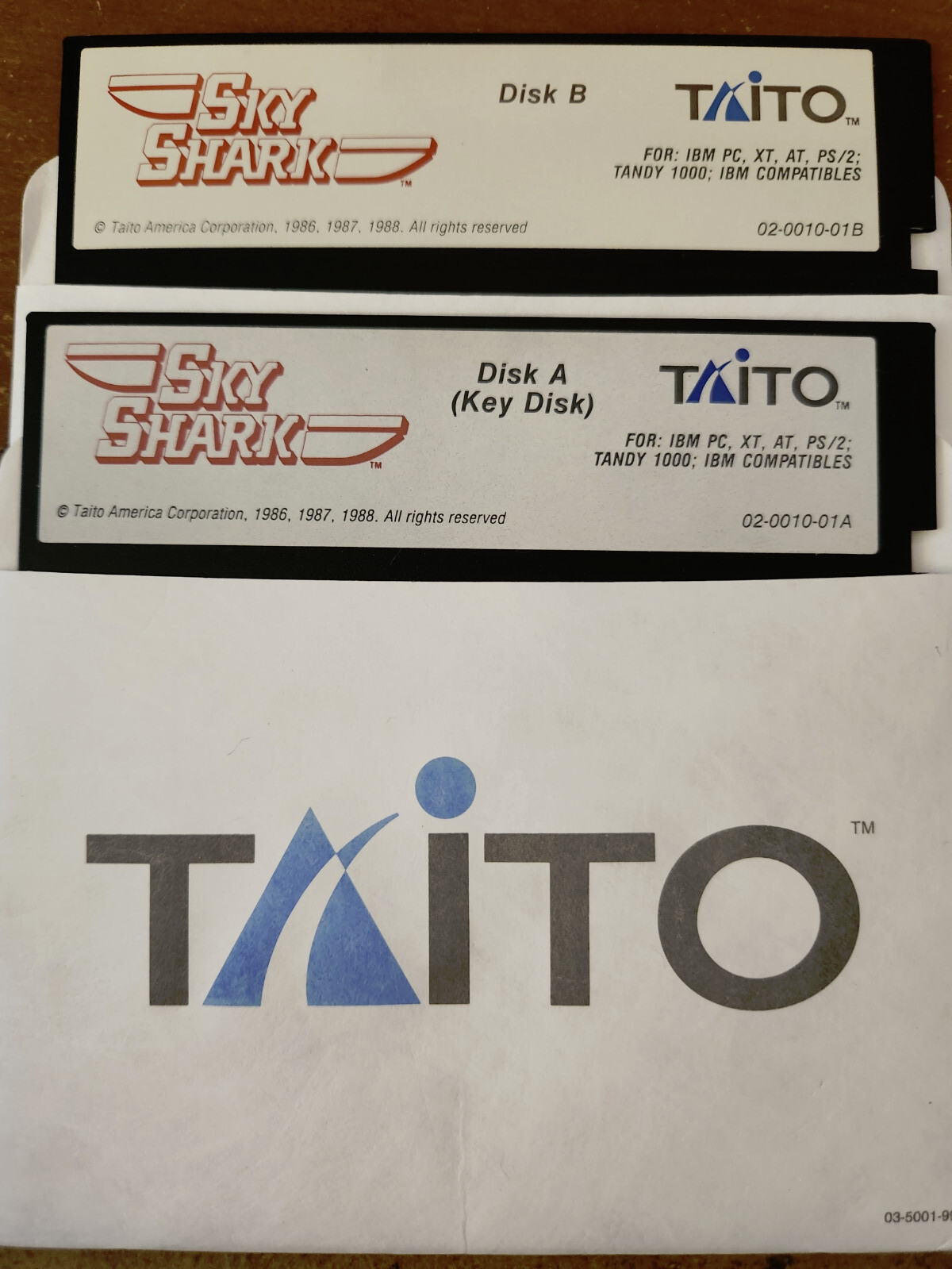 SKY SHARK (1989) Taito IBM TANDY DOS PC 5.25" Floppy Disks | eBay