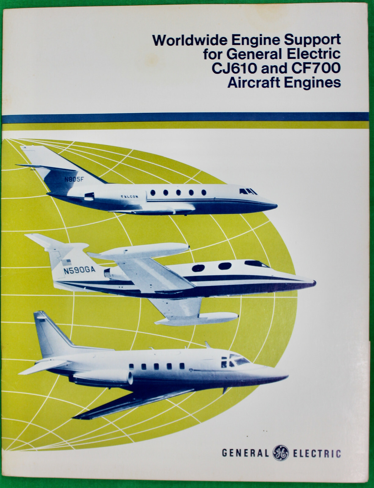 Original 1975 GE CJ610 CF700 Aircraft Engines Advertising Folder | eBay