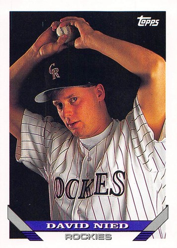 David Nied 1993 Topps 444 Colorado Rockies Baseball Card | eBay