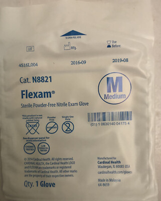 7 Gloves Flexam Non-Latex Powder Free Gloves Size M + S | eBay