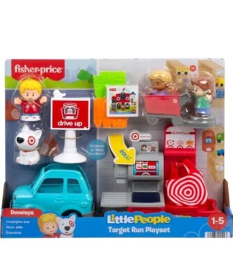 Fisher Price Little People Target Run Playset Drive Up Target Dog - NEW ...