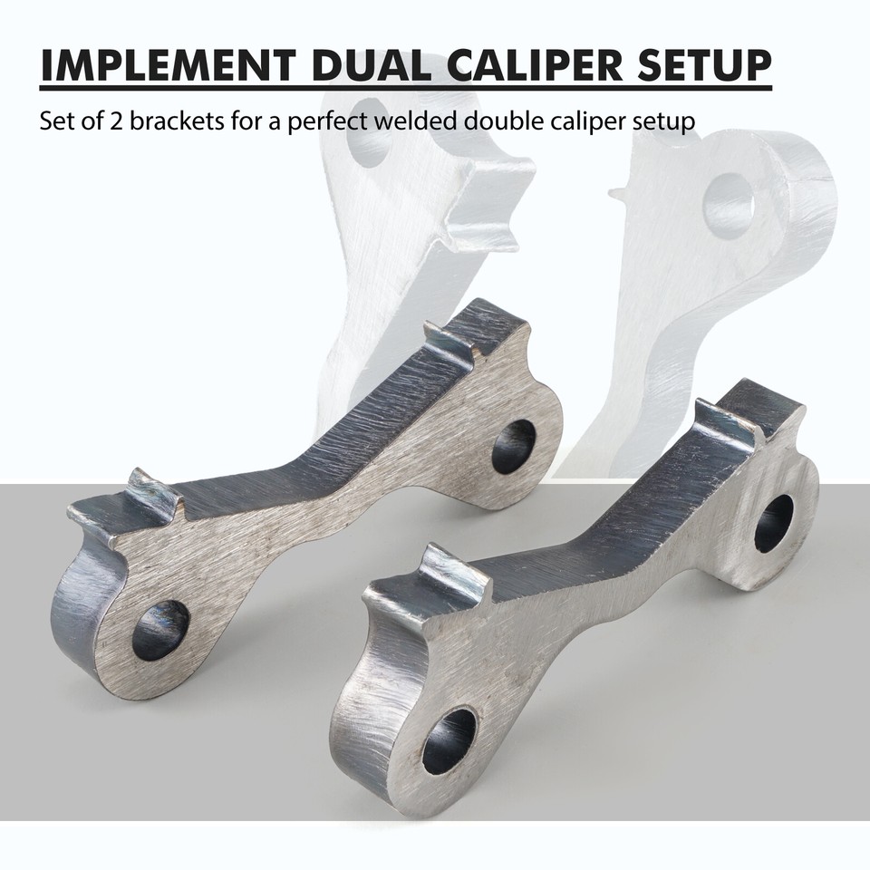 Dual Rear Caliper Bracket Weld On Adapter Drift Handbrake For BMW E36 ...