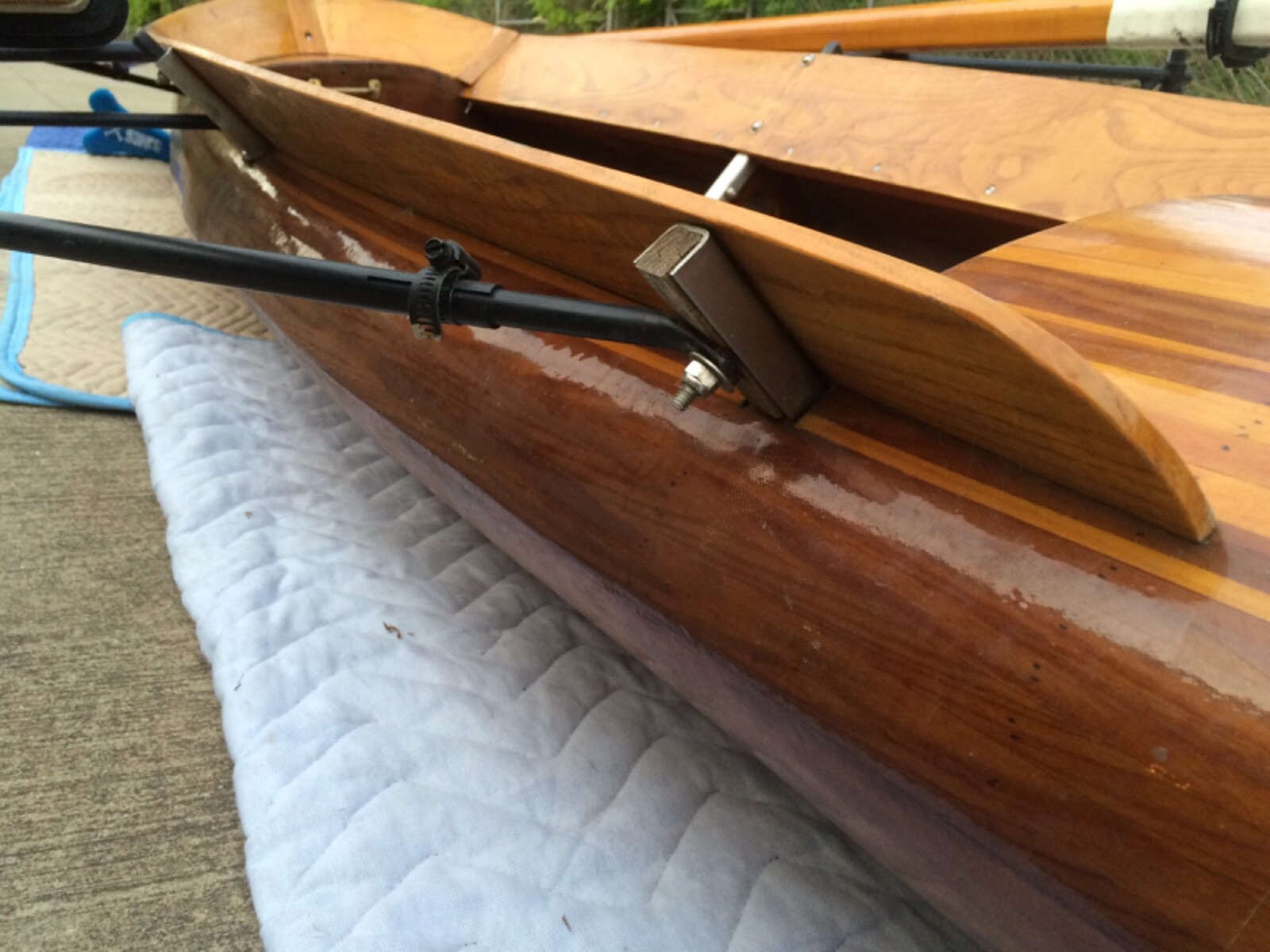 Wooden Rowing Shell / Scull - 19ft - Single | eBay