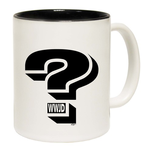 What Would Jesus Do Question Mark GIFT BOXED Funny Mugs Novelty Coffee ...